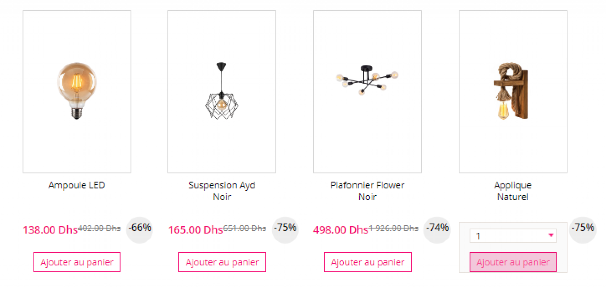 Luminaires de la marque Splendour Lighting en promotion sur ...